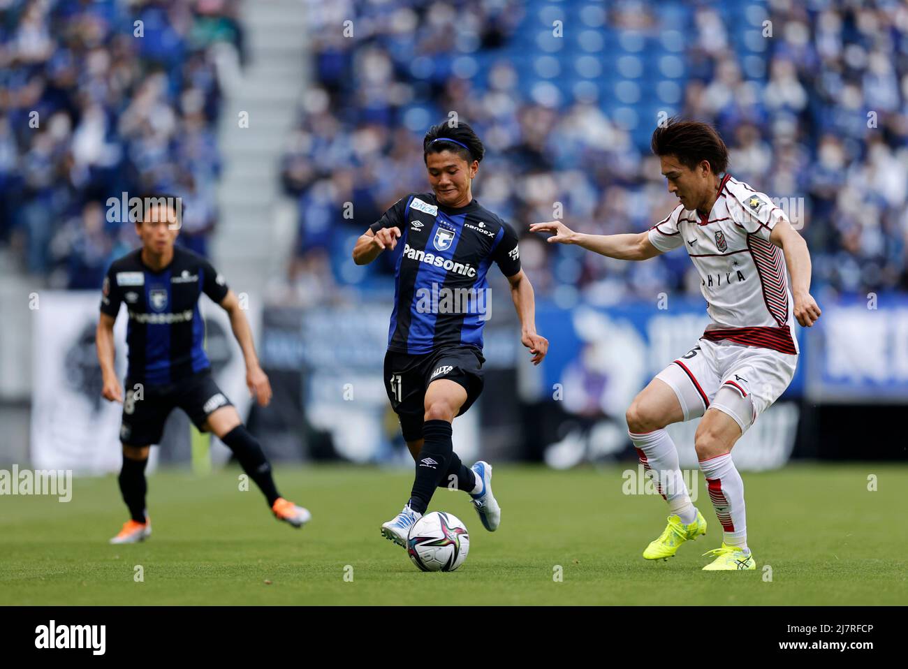Osaka, Japan. 04th May, 2022. Jiro Nakamura (Gamba), Tomoki Takamine (Consadole) Football/Soccer ...