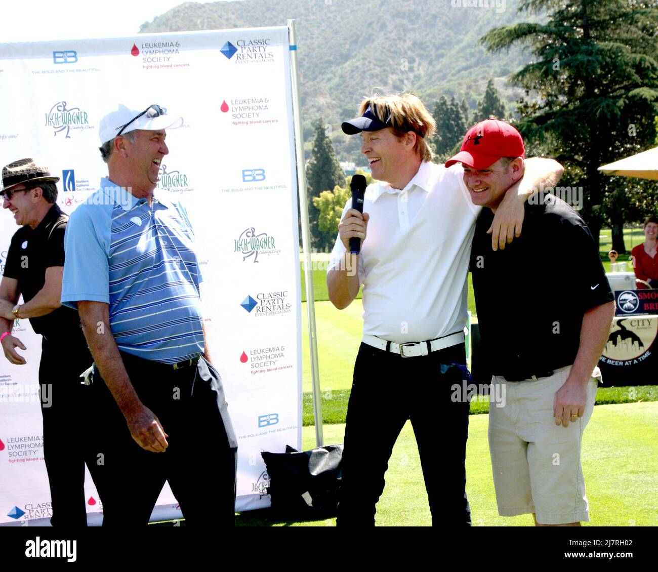 LOS ANGELES - APR 14: Dennis Wagner, Jack Wagner, Tim Curren at the ...