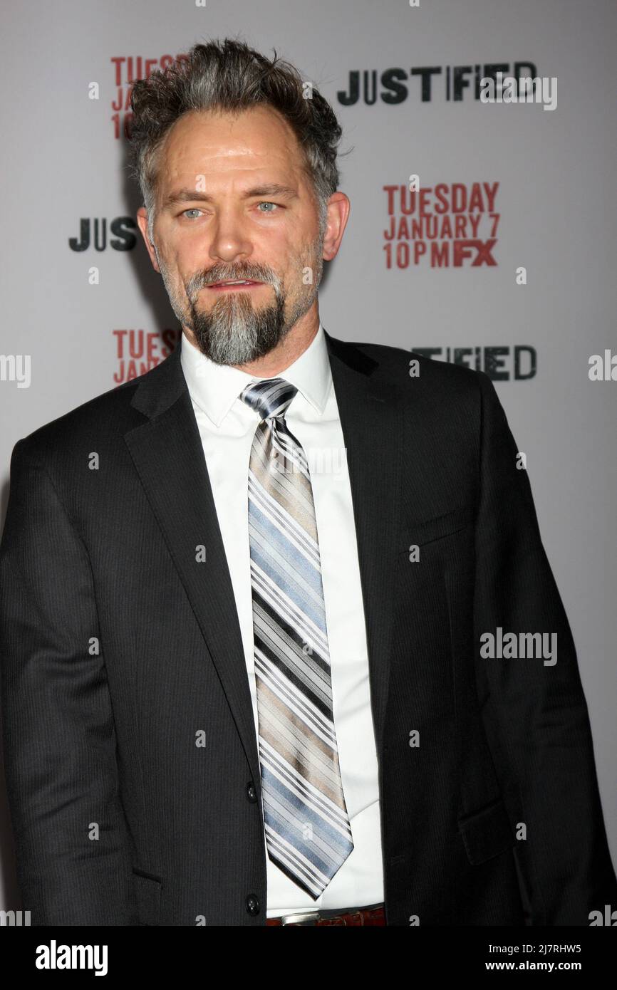 LOS ANGELES - JAN 6: David Meunier at the "Justified" Premiere ...