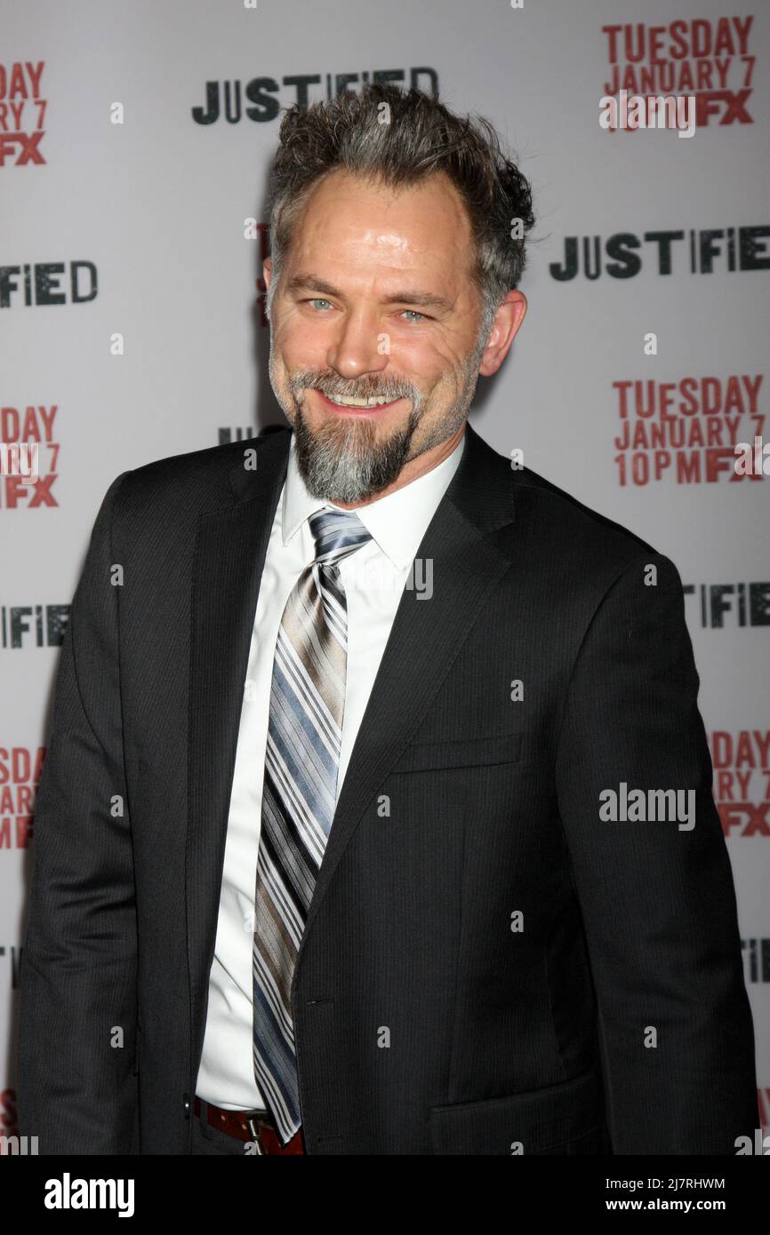 LOS ANGELES - JAN 6: David Meunier at the "Justified" Premiere ...