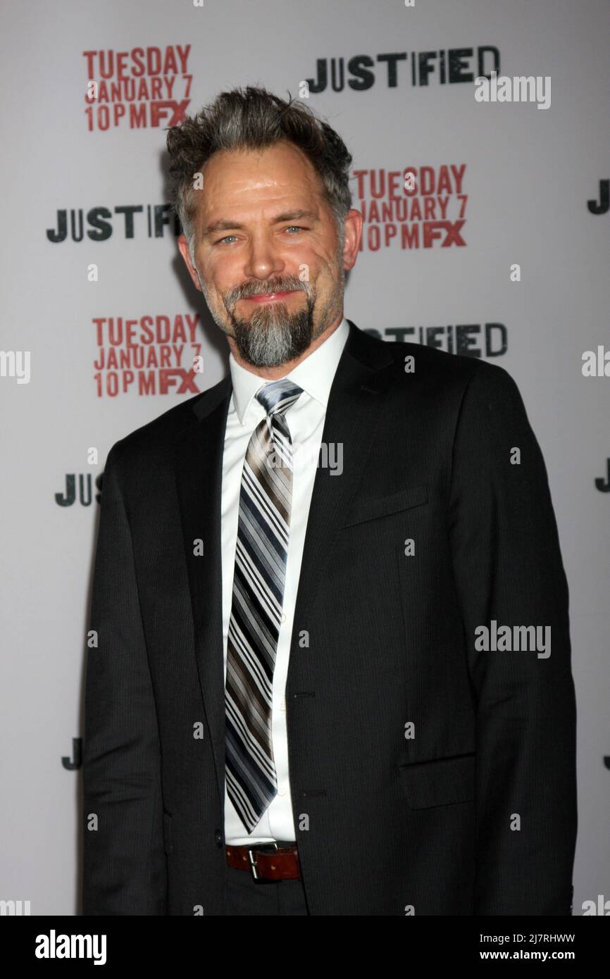 LOS ANGELES - JAN 6: David Meunier at the "Justified" Premiere ...