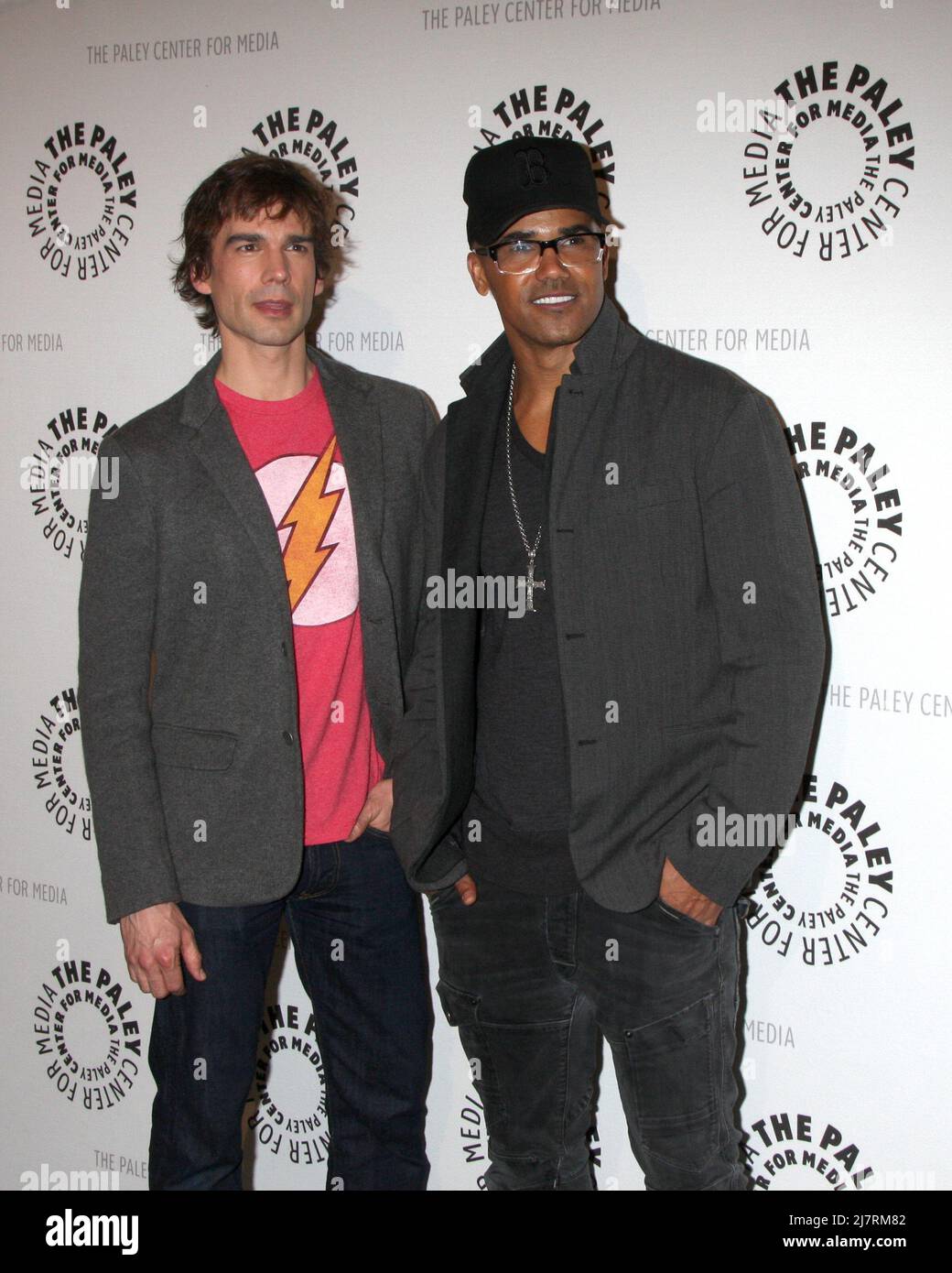 LOS ANGELES - JAN 30: Christopher Gorham, Shemar Moore at the "Justice ...