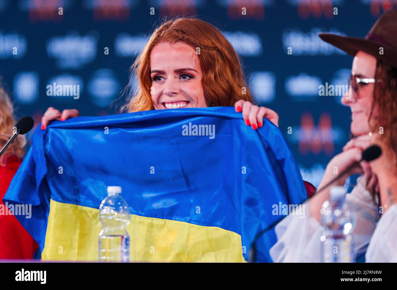 Turin, Italy. 10th May, 2022. Elín from the band Systur from Iceland ...