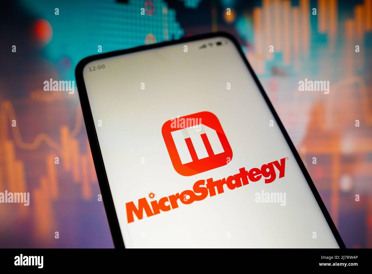 Brazil. 10th May, 2022. In this photo illustration, the MicroStrategy ...