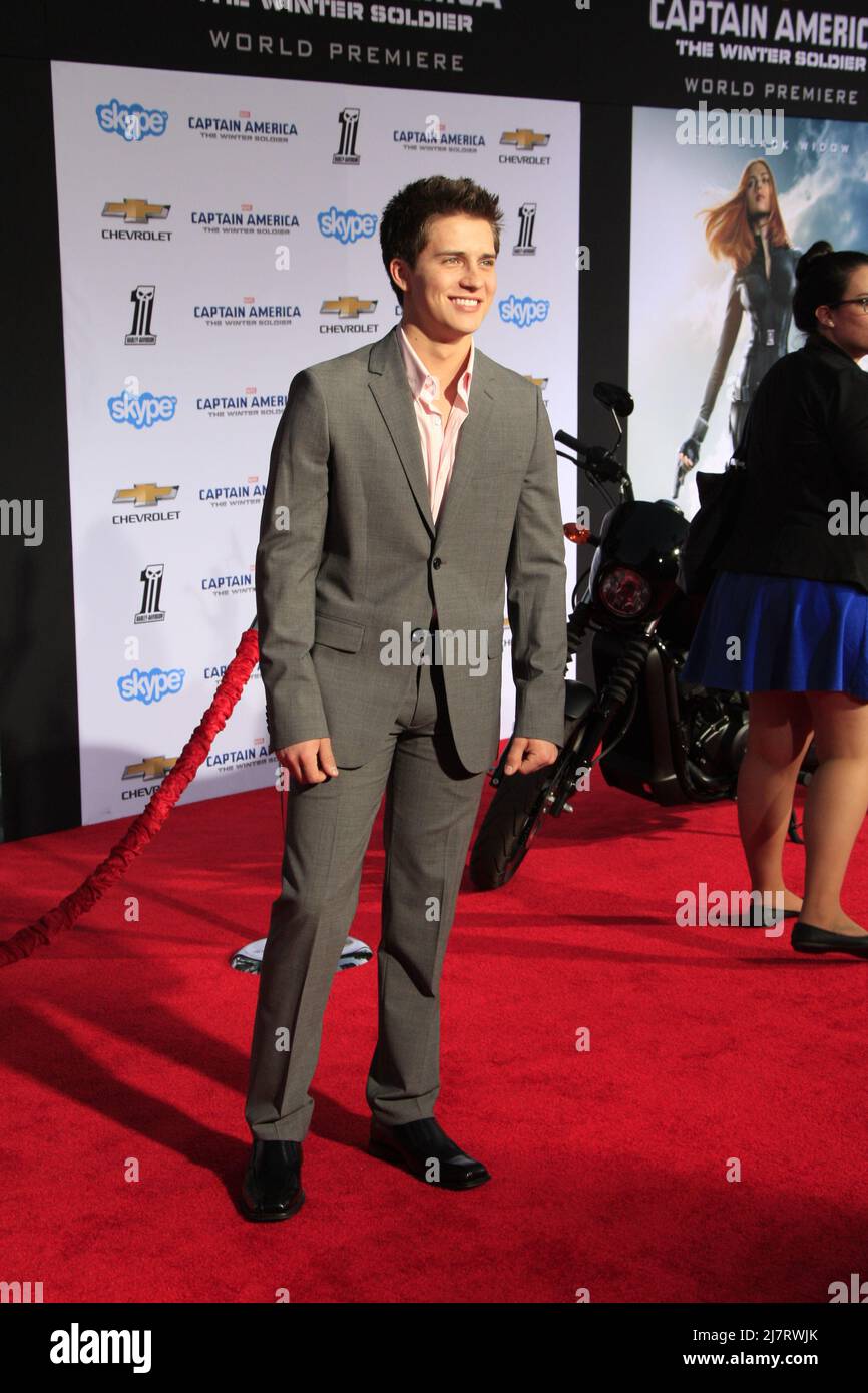 LOS ANGELES - MAR 13: Billy Unger at the "Captain America: The Winter ...