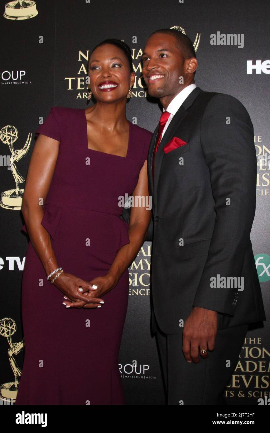 LOS ANGELES - JUN 22: Aisha Tyler, Lawrence Saint-Victor at the 2014 ...