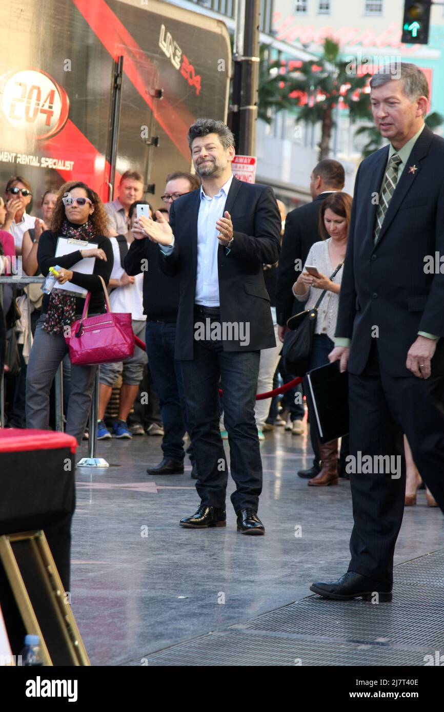 LOS ANGELES - DEC 8: Andy Serkis at the Peter Jackson Hollywood Walk of ...