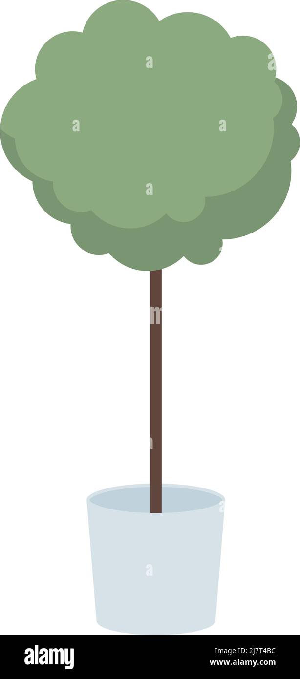 tree plant in pot decoration Stock Vector Image & Art - Alamy