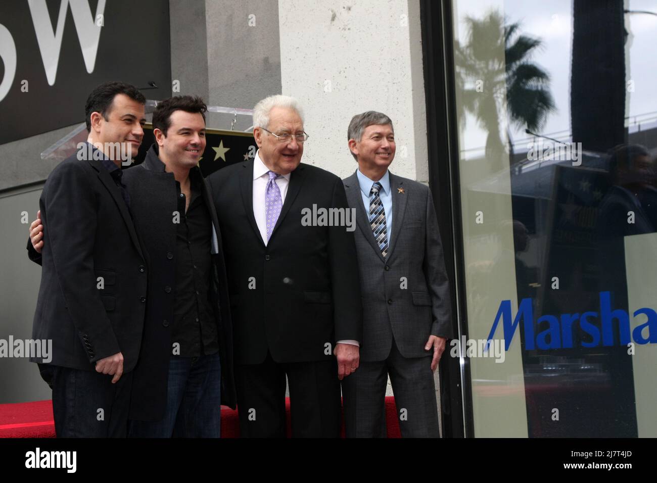 LOS ANGELES - DEC 11: Jimmy Kimmel, Seth MacFarlane, Don Mischer, Leron ...
