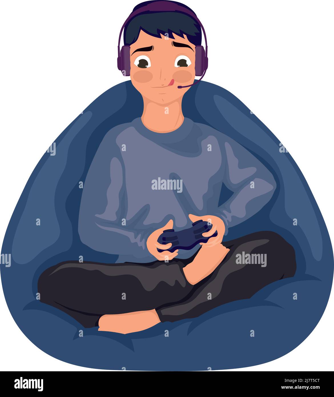 young man playing video game character Stock Vector Image & Art - Alamy