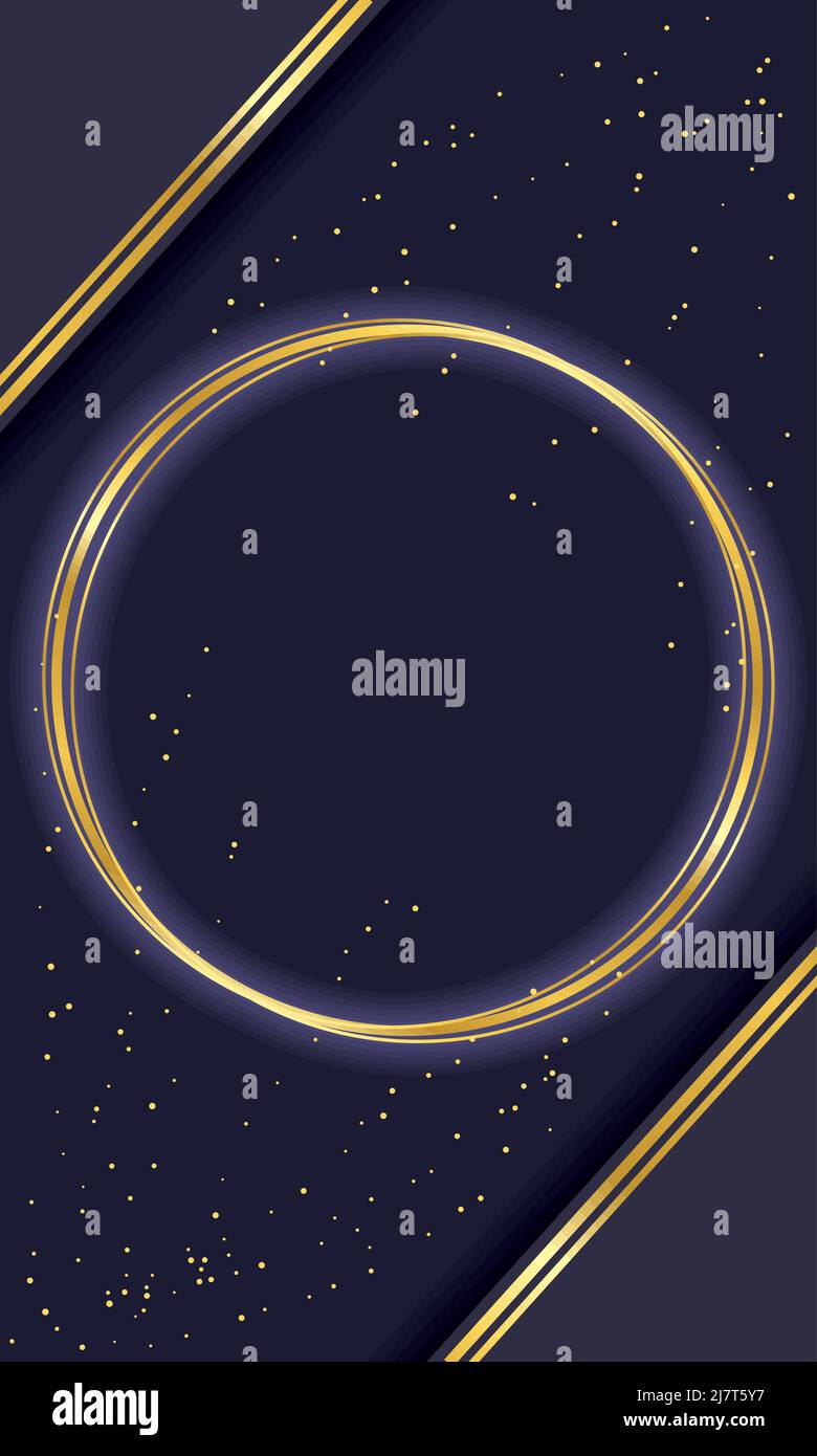 circular golden frame decorative poster Stock Vector Image & Art - Alamy