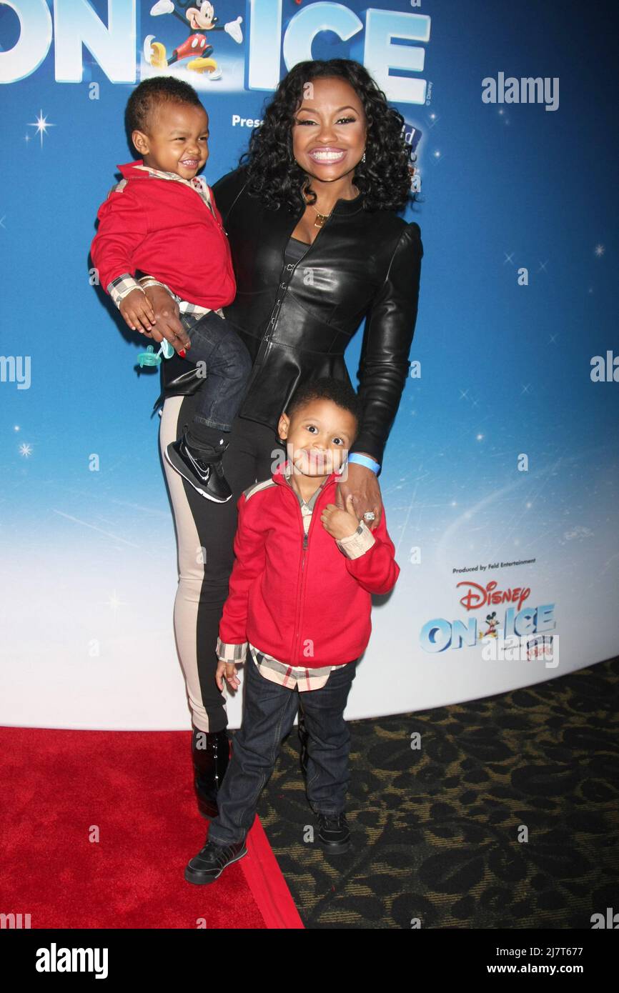LOS ANGELES - DEC 11: Phaedra Parks, sons Ayden, Dylan at the "Disney ...