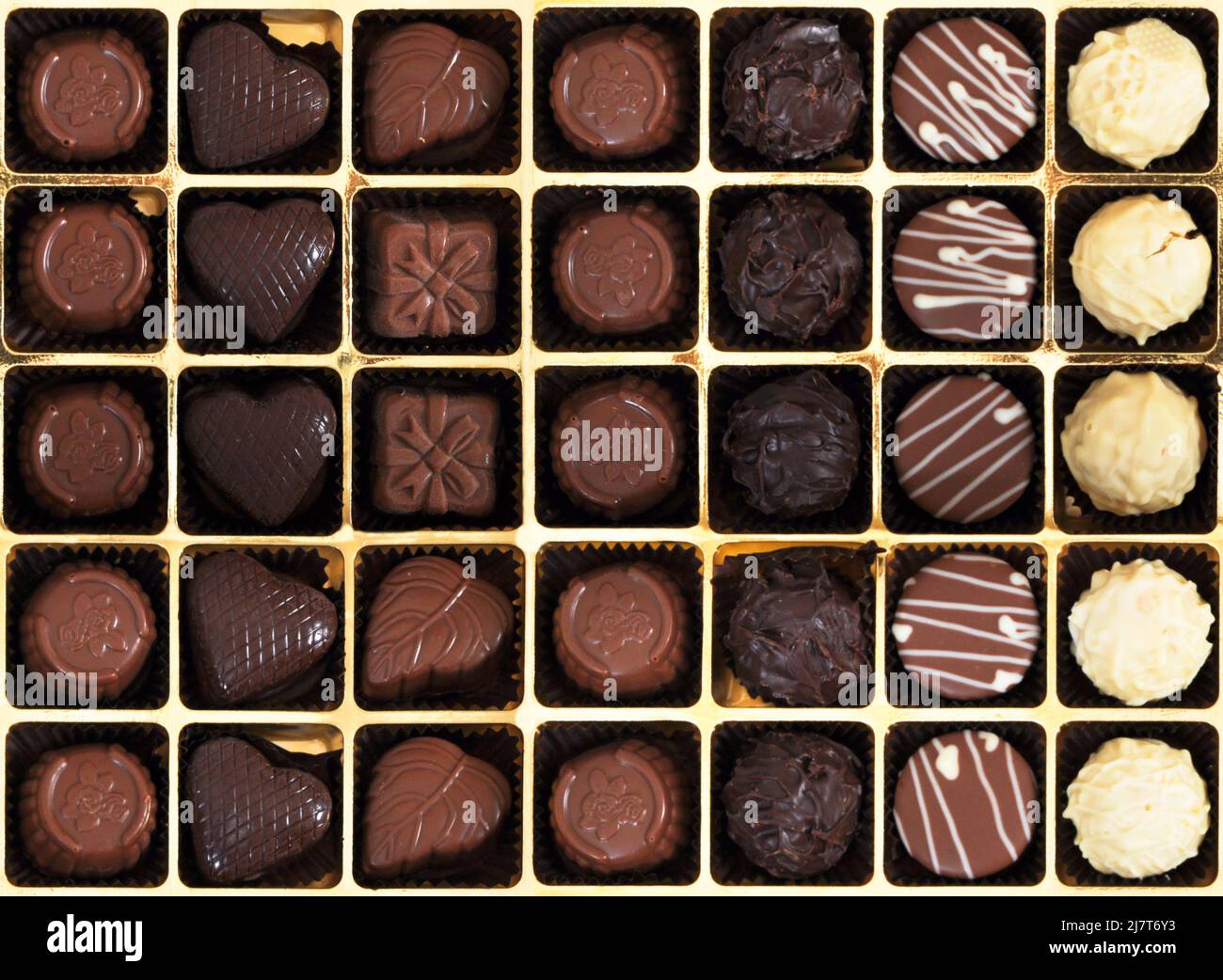 Very delicious chocolate candies in a box, delicious chocolate in box ...