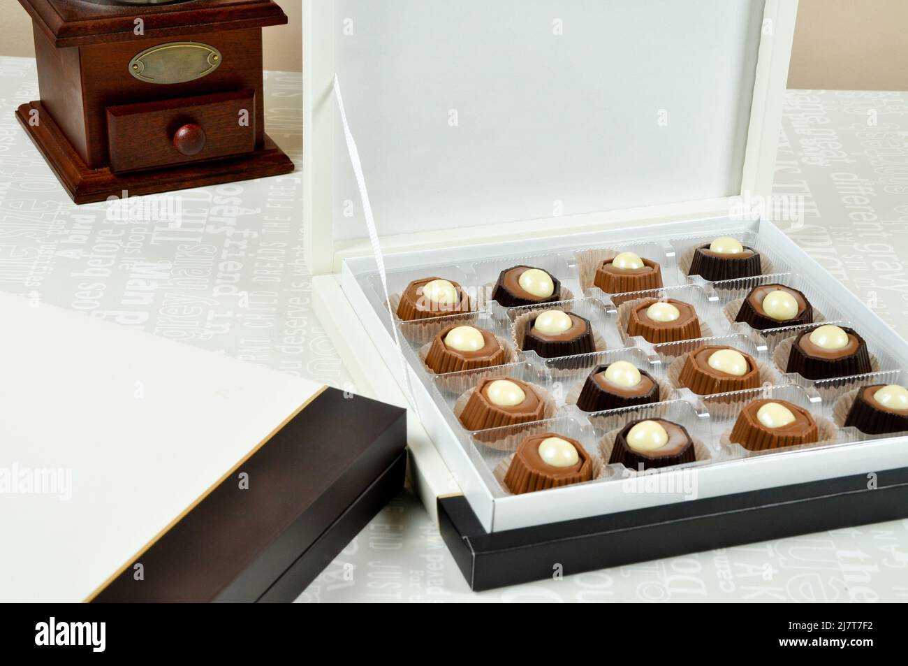 Very delicious chocolate candies in a box, delicious chocolate in box ...