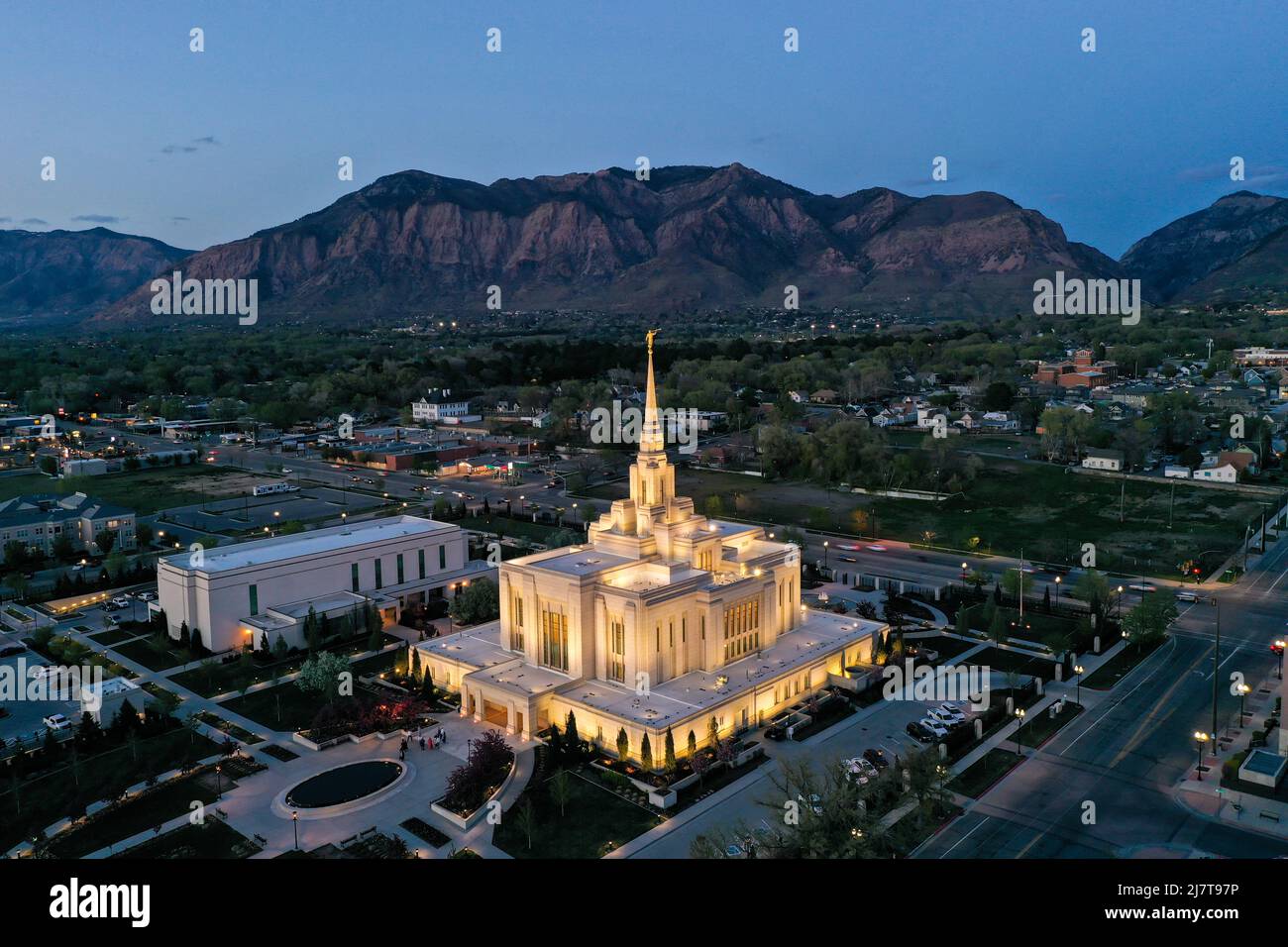 LDS Latter Day Saints Mormon Temple in Ogden, Utah Stock Photo - Alamy