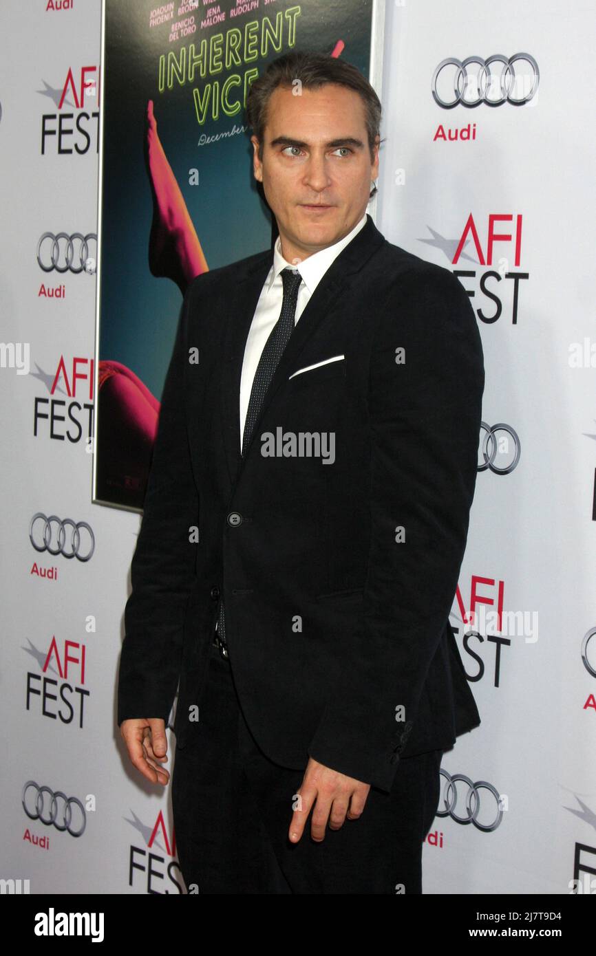 LOS ANGELES - NOV 8: Joaquin Phoenix at the "Inherent Vice" Screening ...