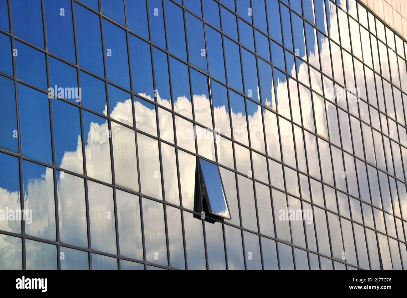 Business center, institutional glass tower, modern glass building Stock ...