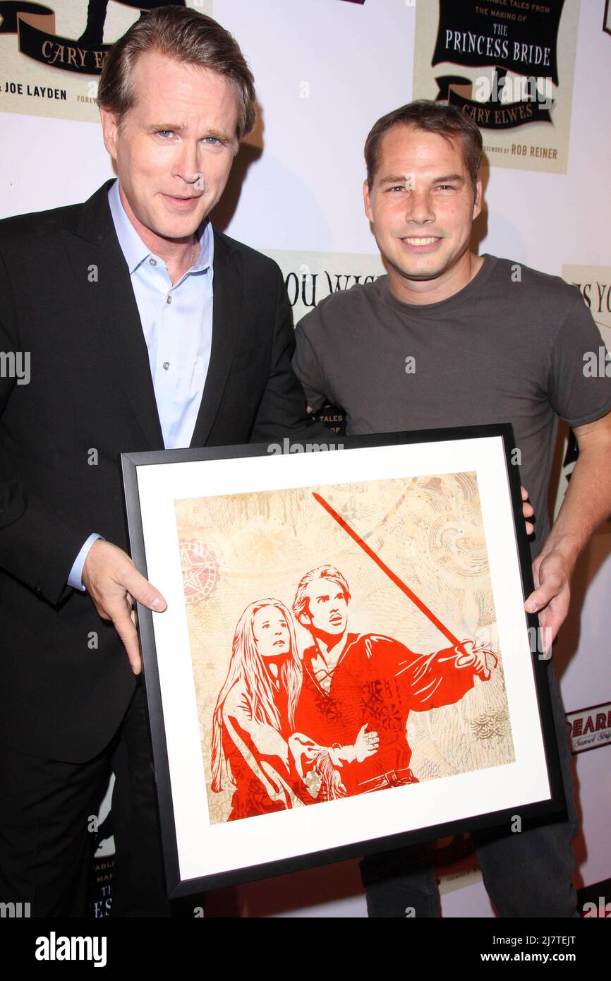 LOS ANGELES - OCT 6: Cary Elwes, Shepard Fairey at the "As You Wish ...