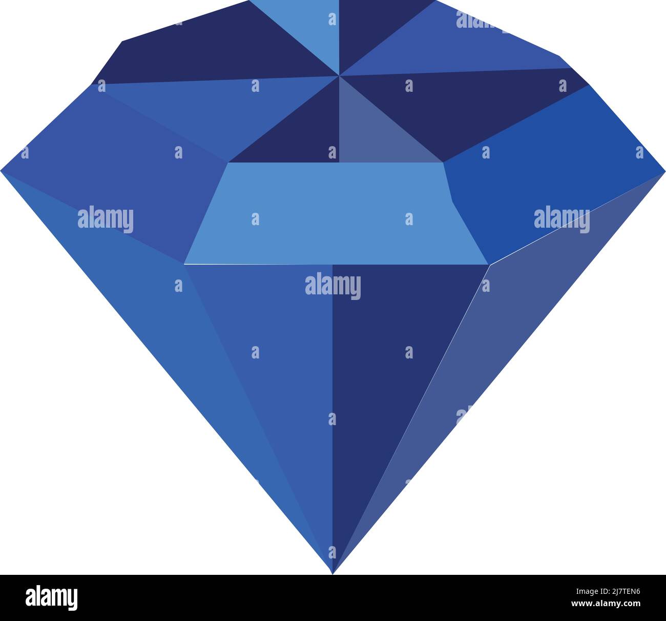 Blue diamond illustration on Stock Vector Images - Alamy
