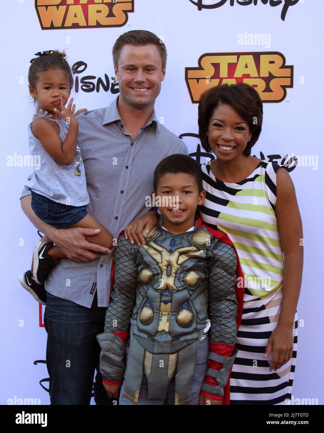 LOS ANGELES - OCT 1: Eric Nenninger, Angel Parker, Naomi Nenninger ...