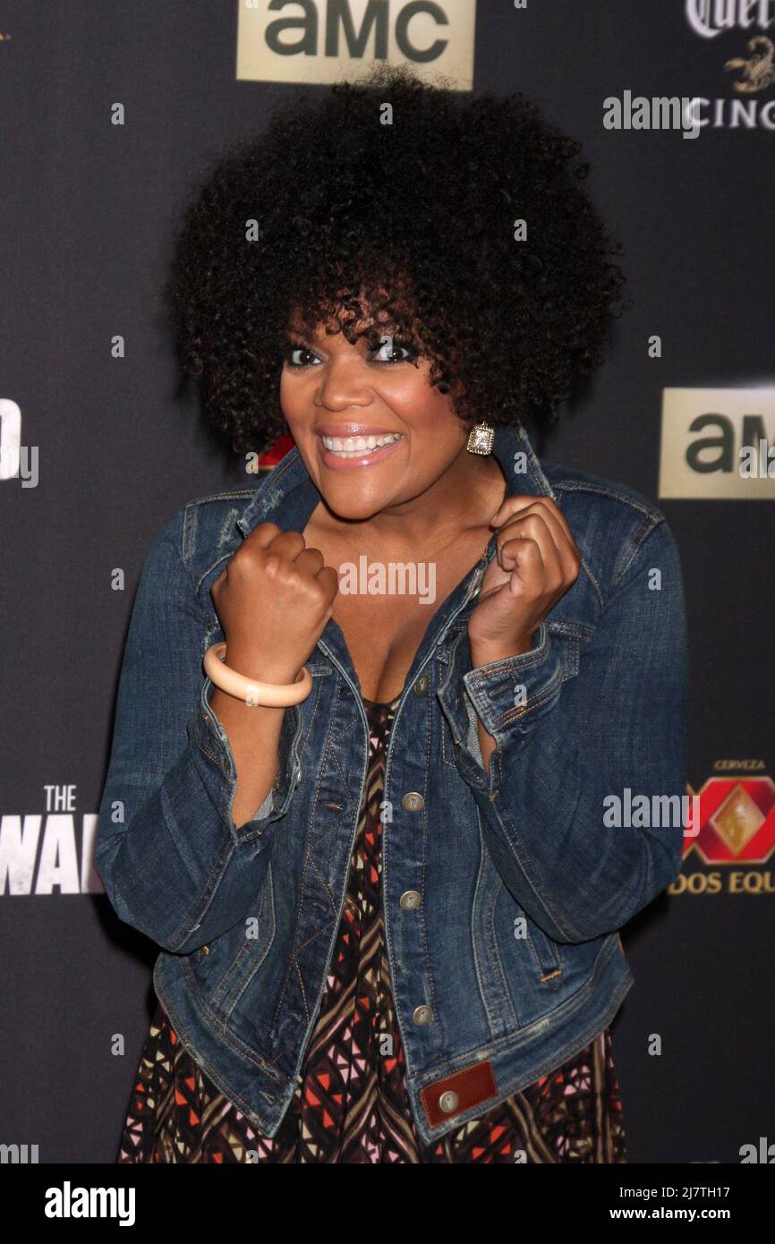 LOS ANGELES - OCT 2: Yvette Nicole Freeman at the "The Walking Dead" Season 5 Premiere at ...