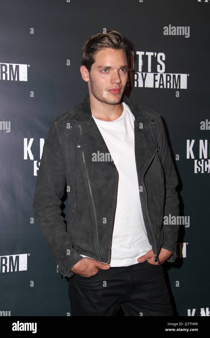 LOS ANGELES - OCT 3: Dominic Sherwood at the Knott's Scary Farm ...