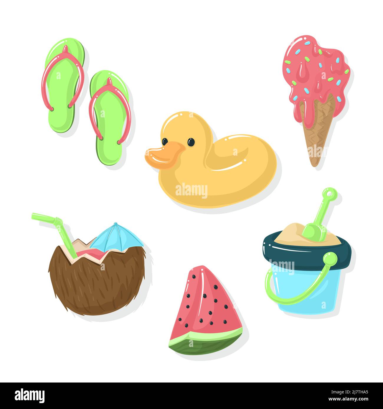 Hand drawn summer elements set Vector illustration Stock Vector Image ... Hand drawn summer elements set Vector illustration Stock Vector Image ...