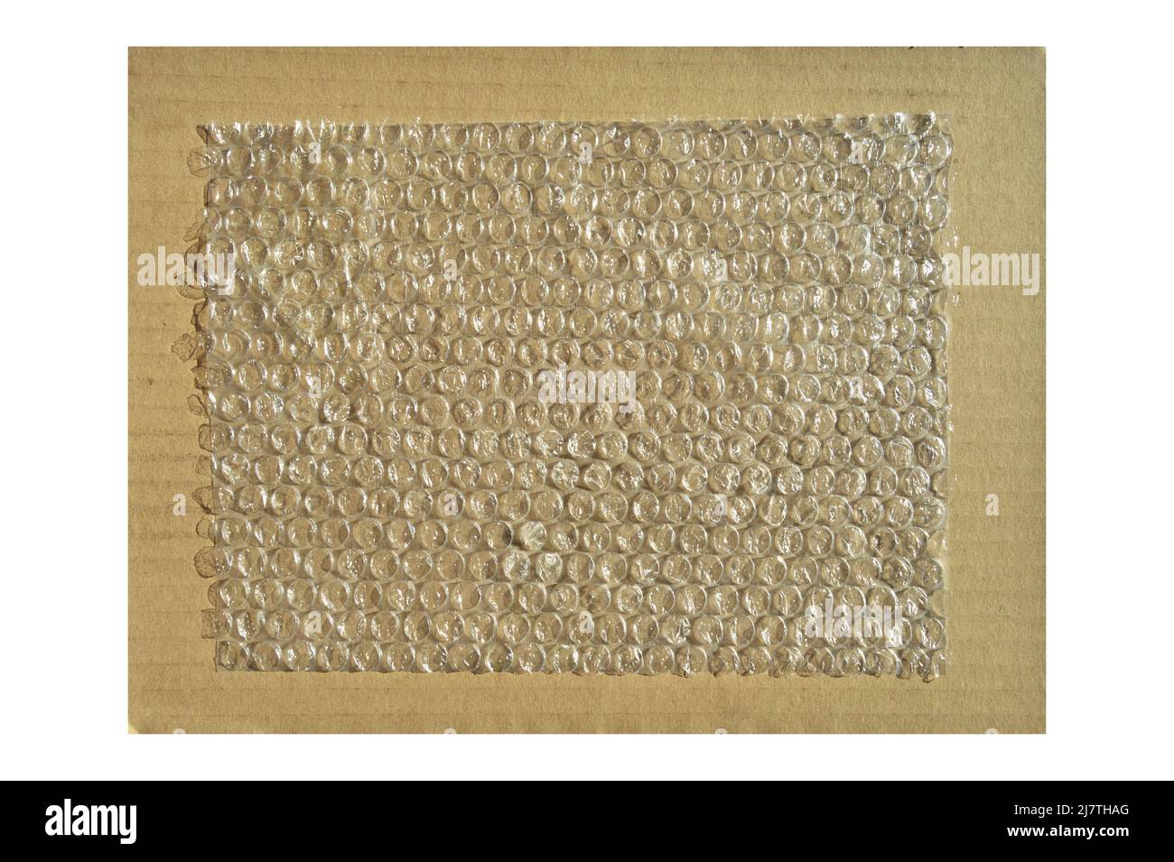 On corrugated cardboard paper plastic air bubble protection foil wrap ...