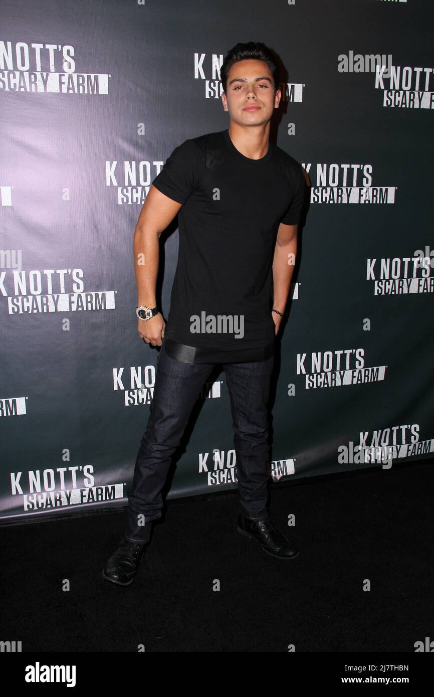 LOS ANGELES - OCT 3: Jake T Austin at the Knott's Scary Farm Celebrity ...