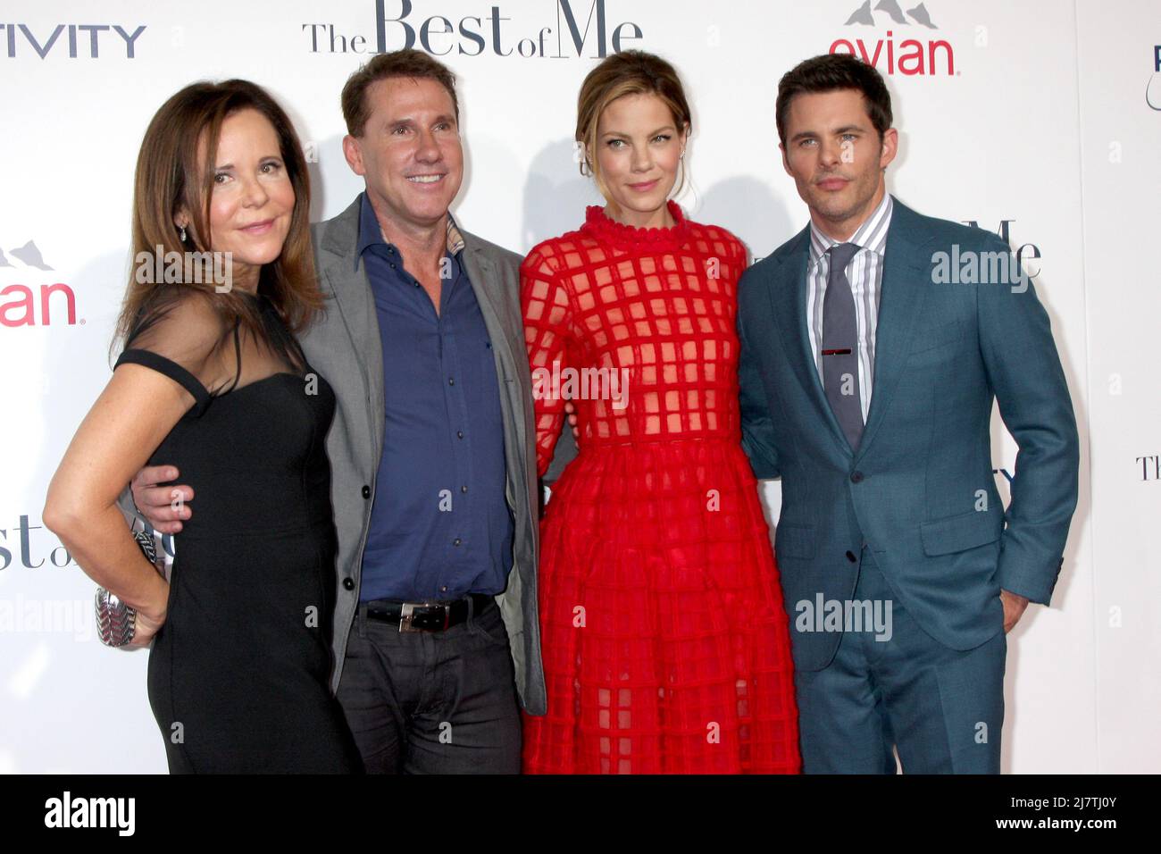 LOS ANGELES - OCT 7: Denise Di Novi, Nicholas Sparks, Michelle Monaghan ...