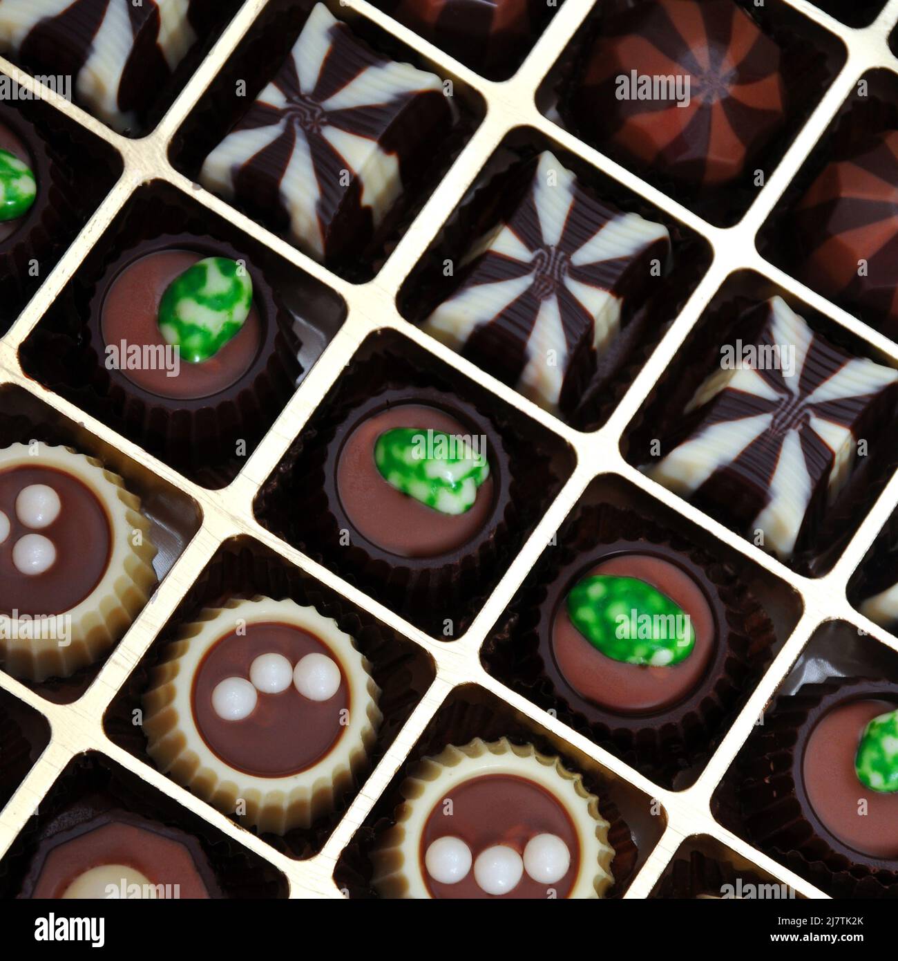 Very delicious chocolate candies in a box, delicious chocolate in box ...