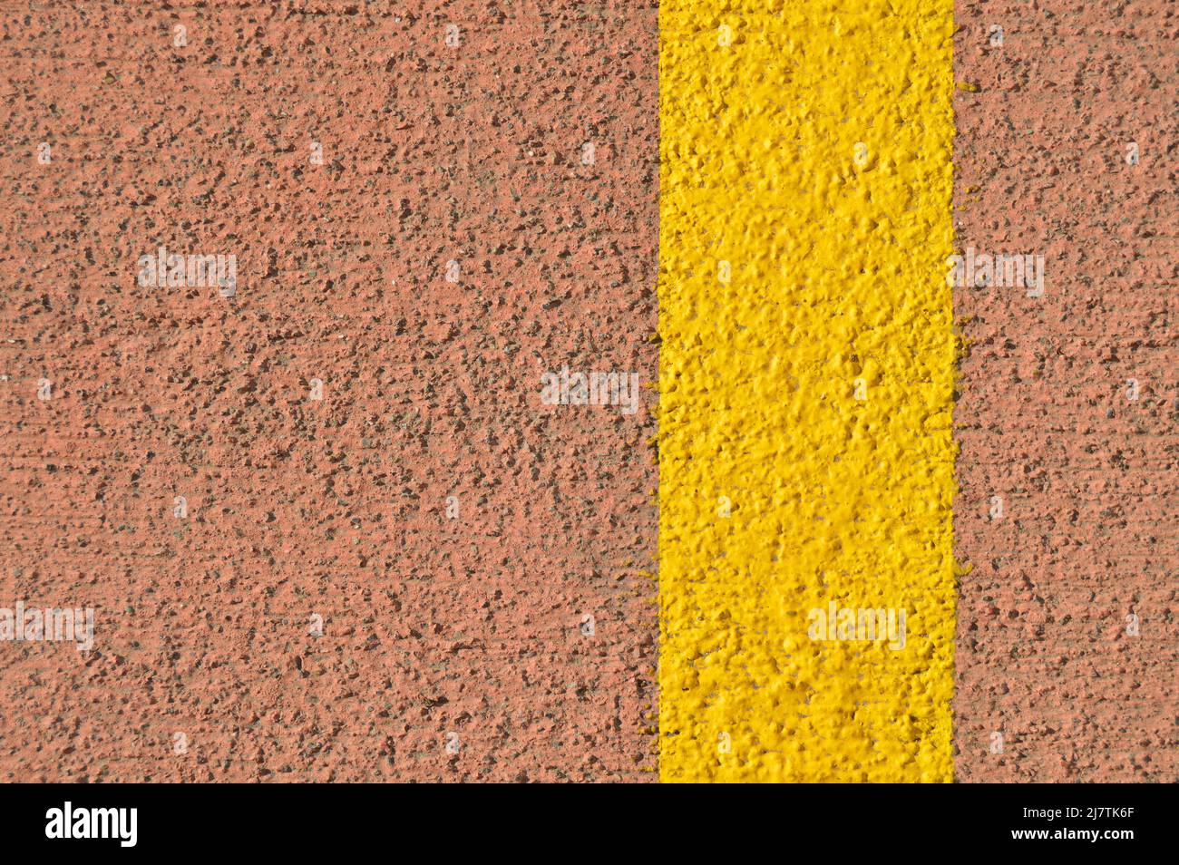 Clean asphalt yellow line road texture with background appearance, red ...