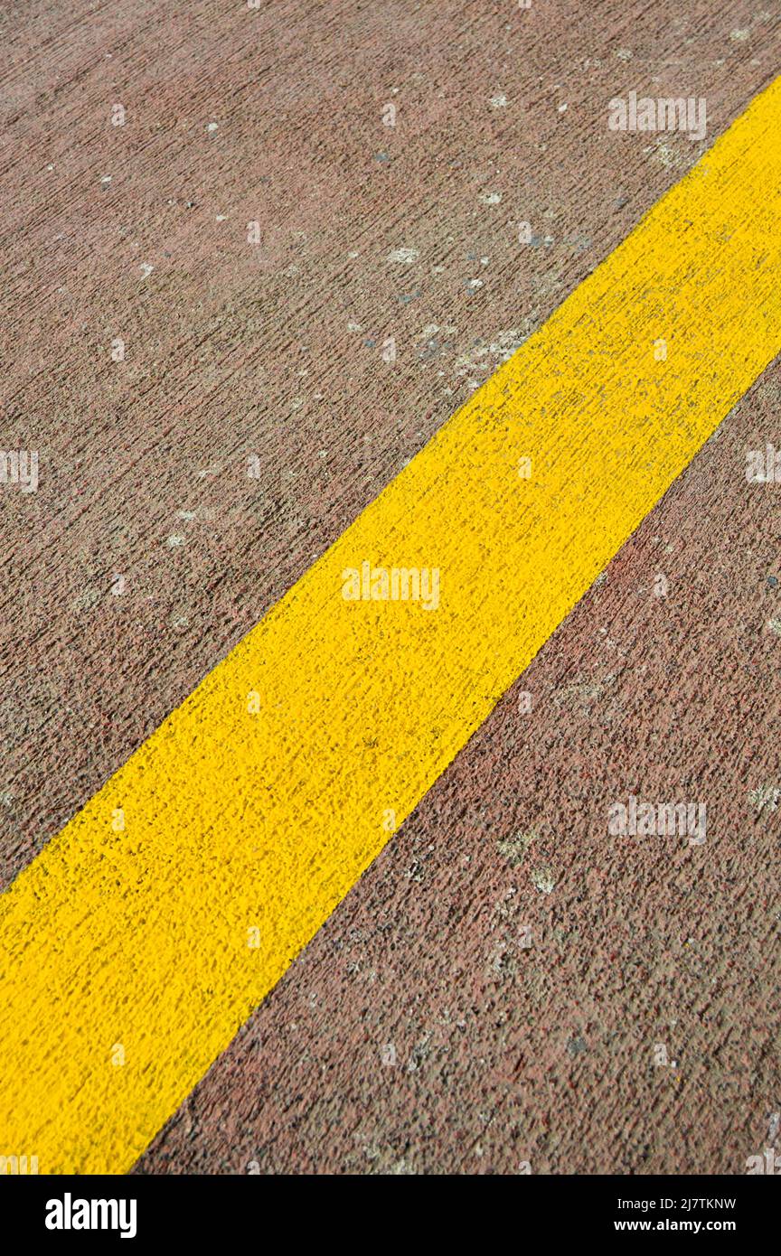 Clean asphalt yellow line road texture with background appearance ...