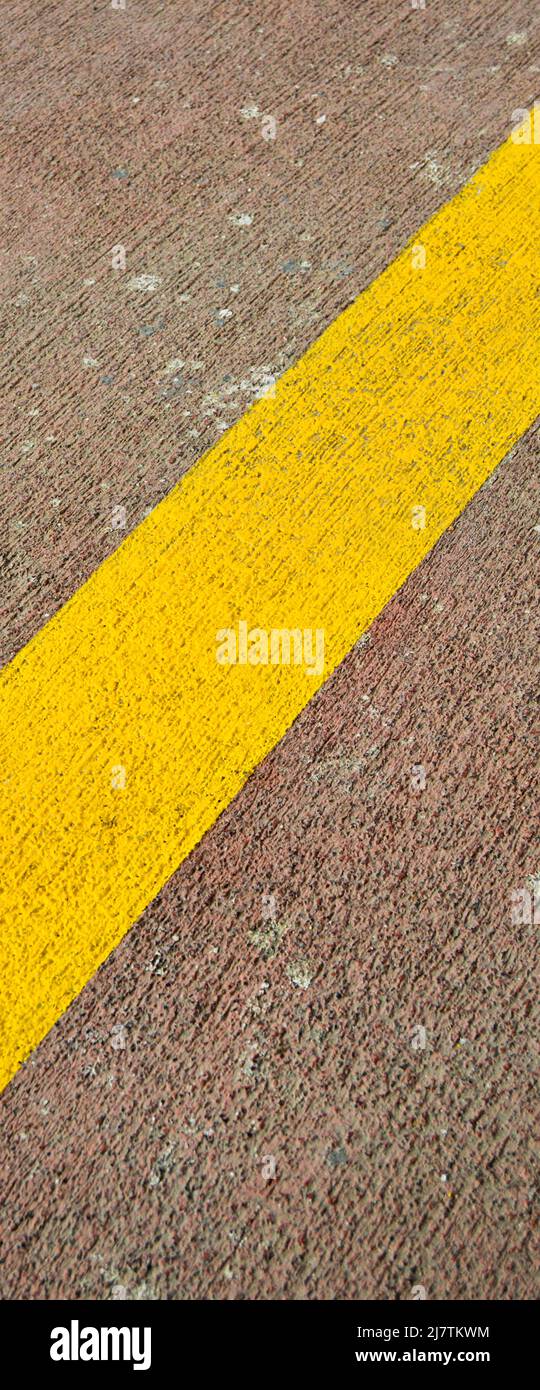 Clean asphalt yellow line road texture with background appearance ...
