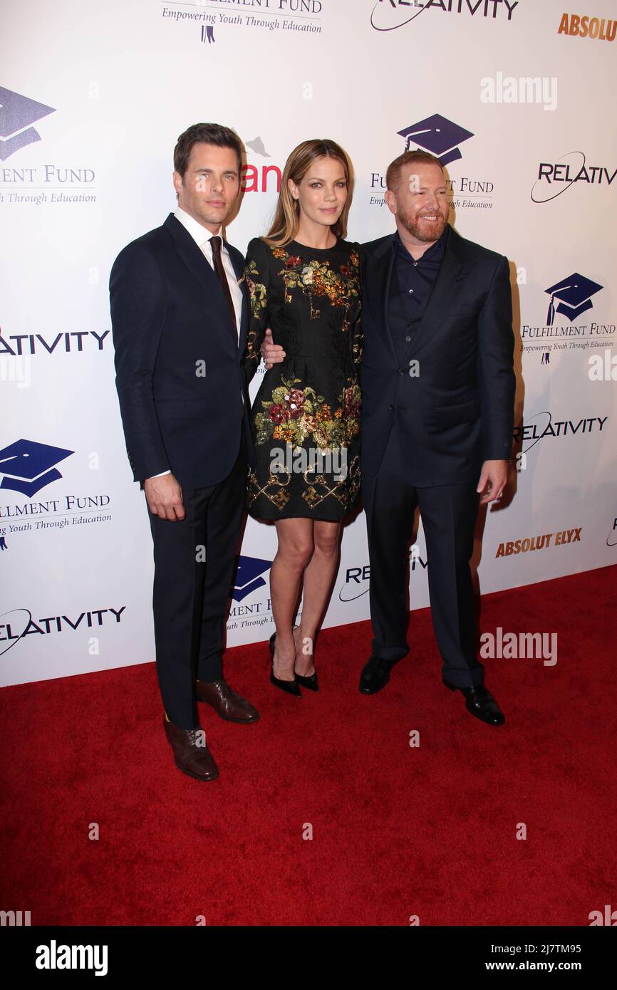 LOS ANGELES - OCT 14: James Marsden, Michelle Monaghan, Ryan Kavanaugh ...