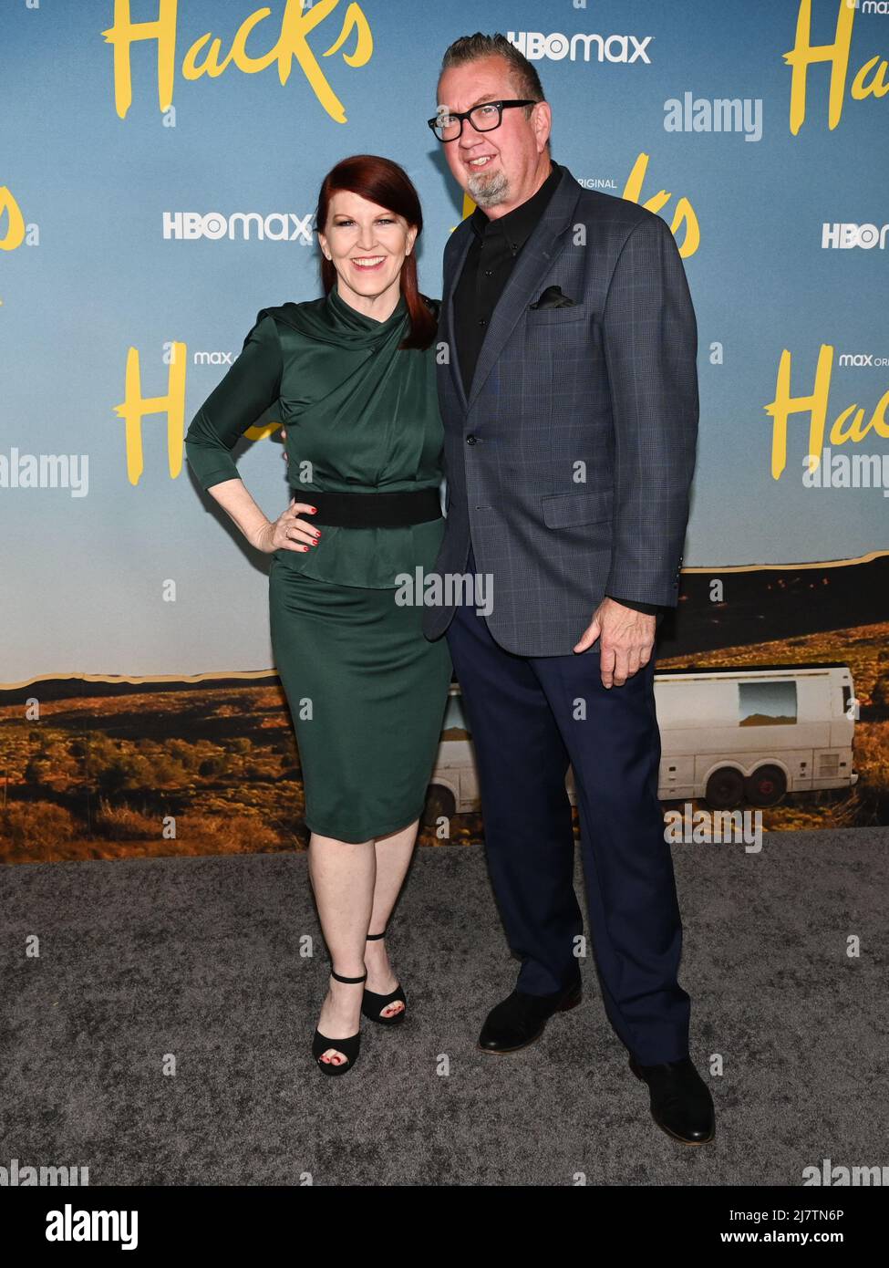 May 9, 2022, Hollywood, California, USA: Kate Flannery and Chris Haston ...