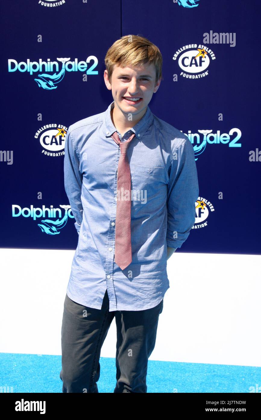 LOS ANGELES - SEP 7: Nathan Gamble at the "Dolphin Tale 2" Prmiere at ...