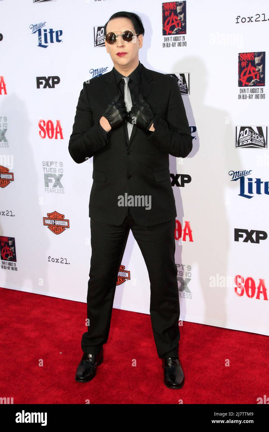 LOS ANGELES - SEP 6: Marilyn Manson at the "Sons Of Anarchy" Premiere ...