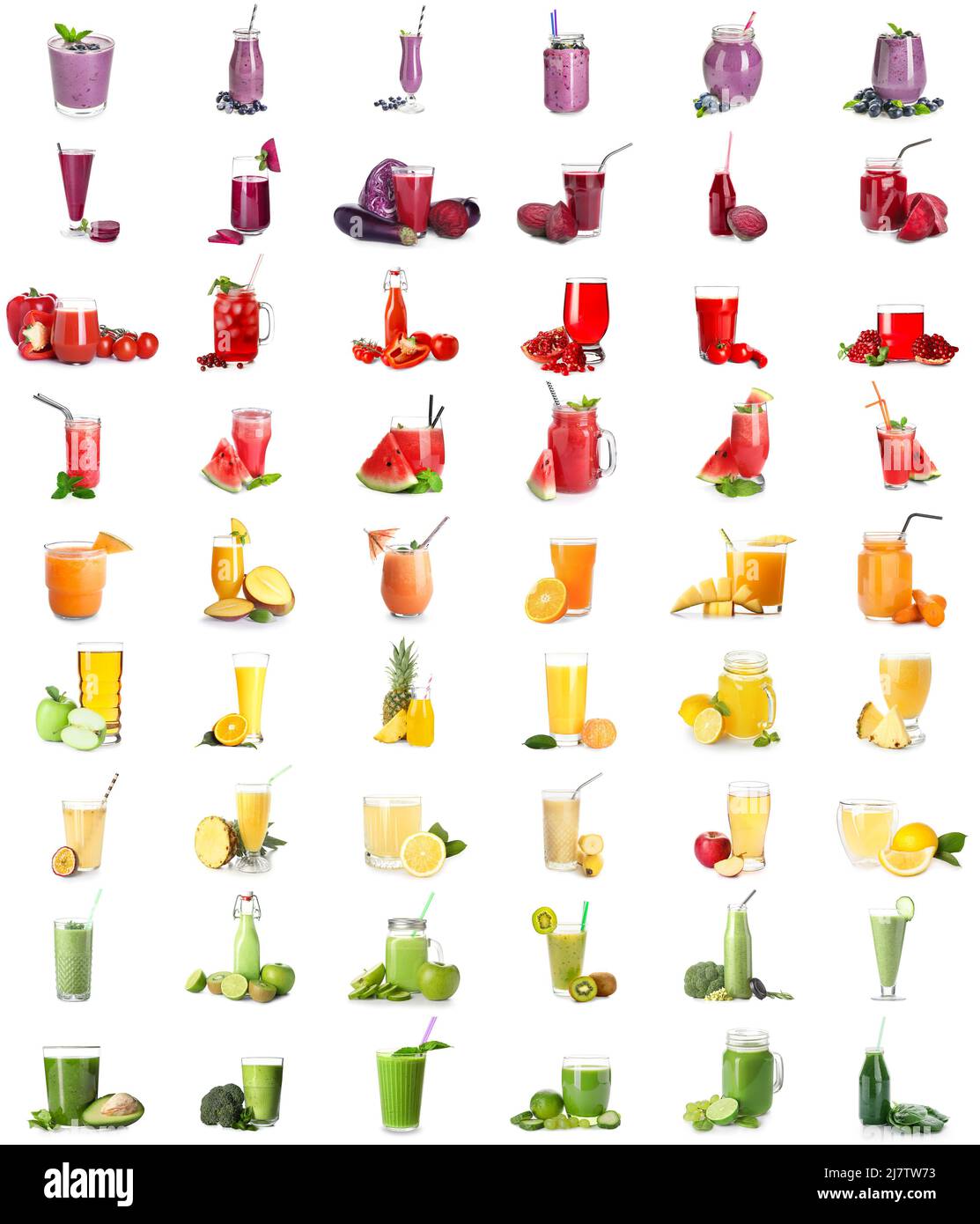 Color rainbow diet detox Cut Out Stock Images & Pictures - Alamy