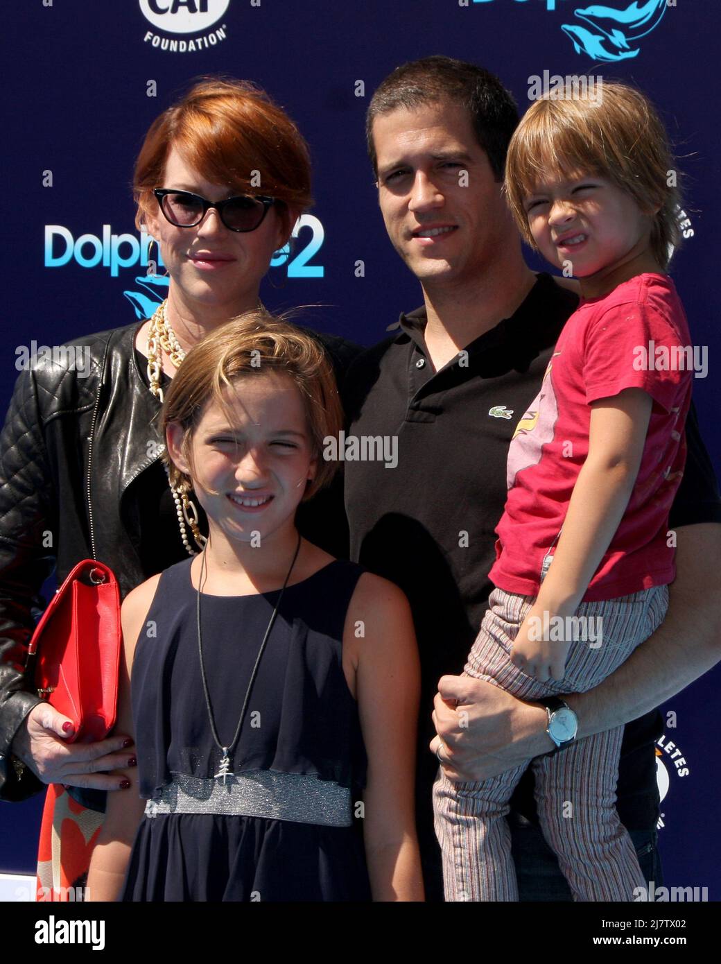 LOS ANGELES - SEP 7: Molly Ringwald, family at the "Dolphin Tale 2 ...
