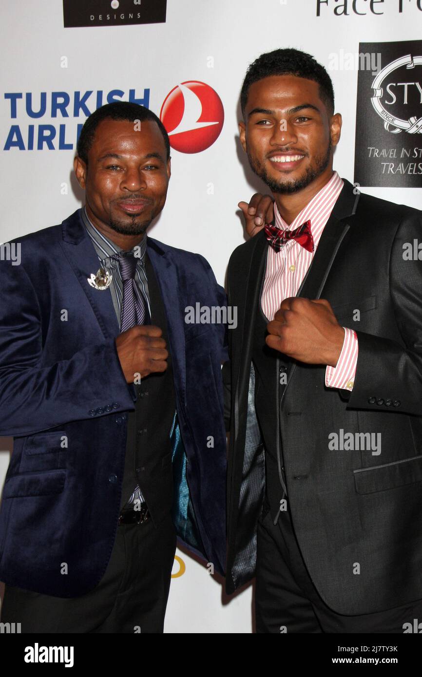LOS ANGELES - SEP 13: "Sugar" Shane Mosley, Shane Mosley Jr at the 5th ...