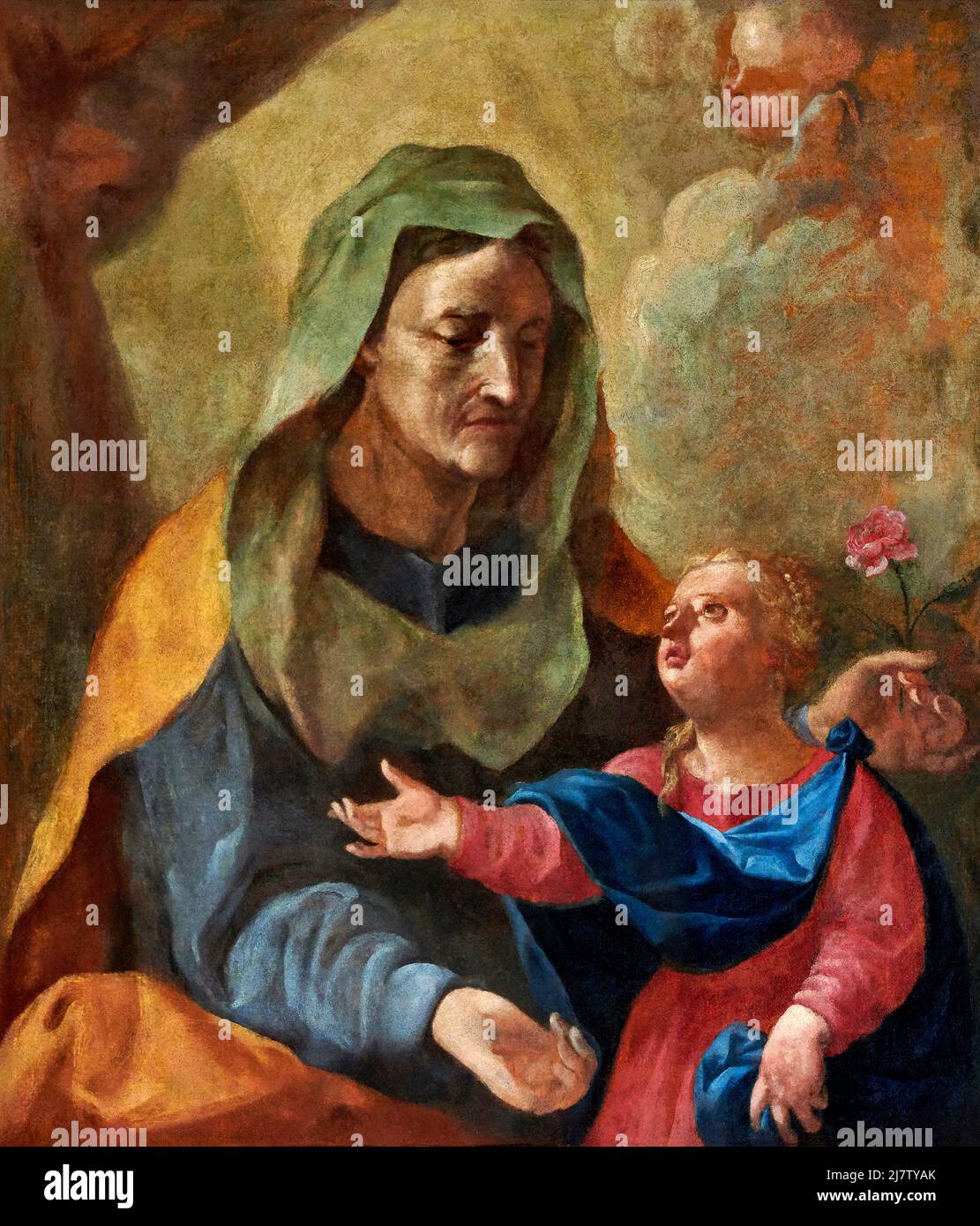 Sant’ Anna con Maria bambina - olio su tela - Giuseppe Tortelli - XVIII ...