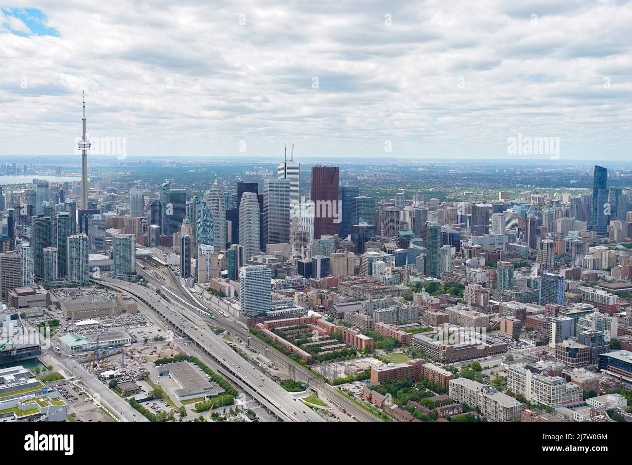 The east of Toronto and the gardiner expressway Stock Photo - Alamy