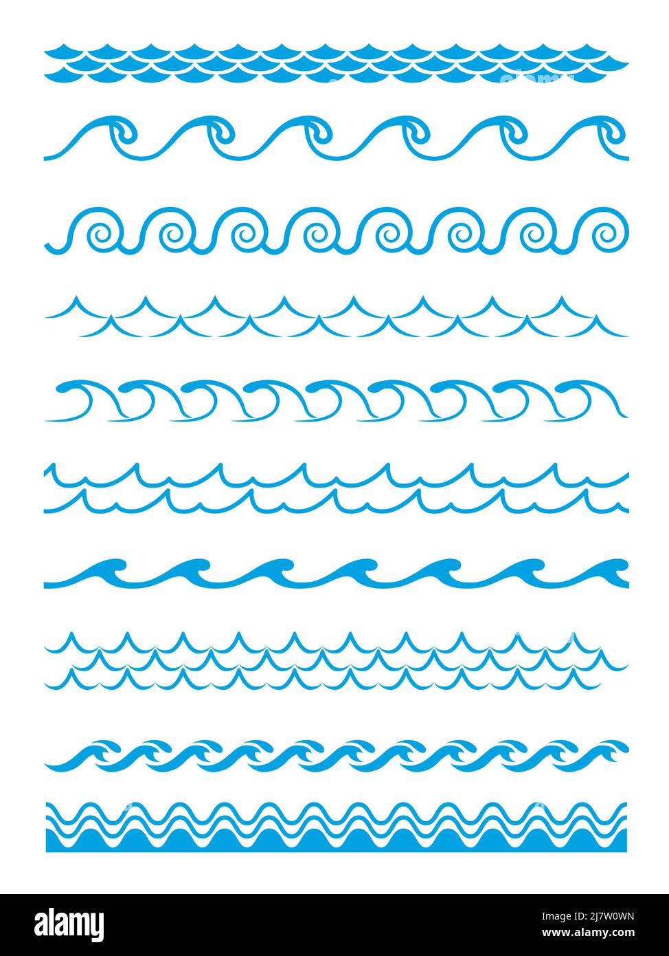 Water Waves Border