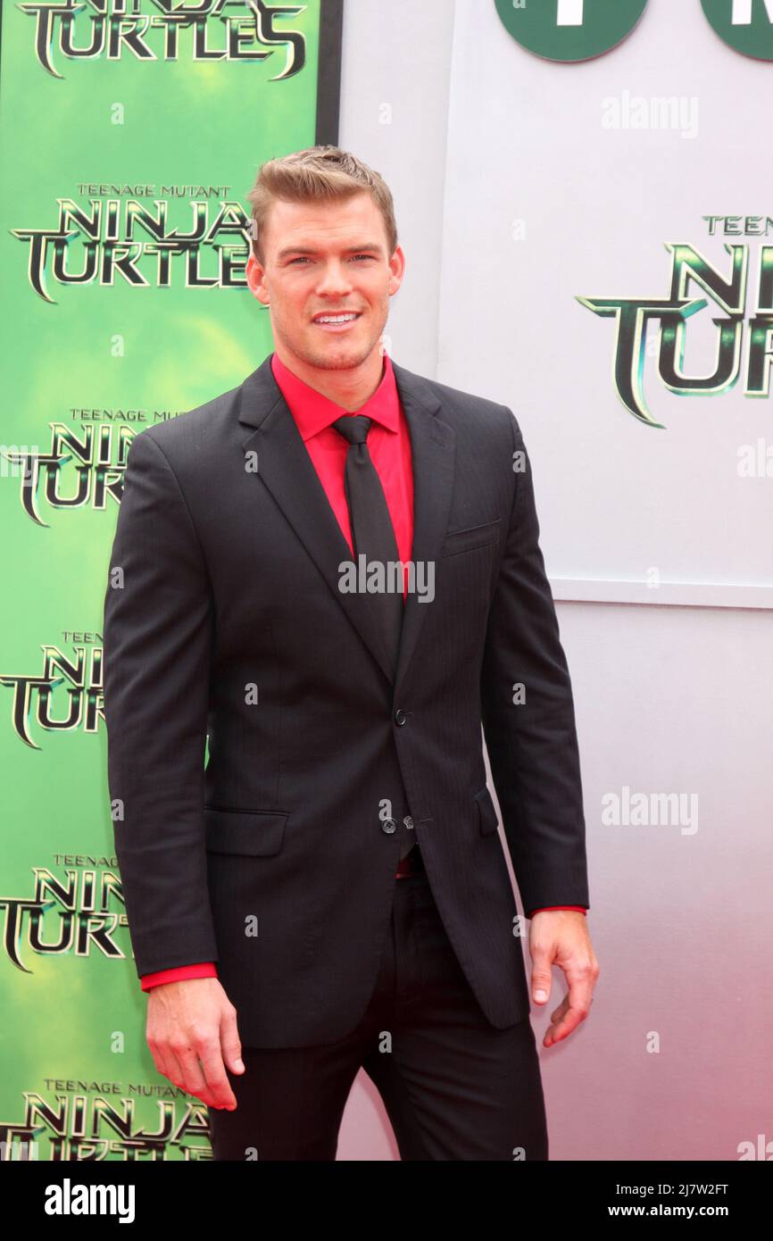 LOS ANGELES - AUG 3: Alan Ritchson at the Teenage Mutant Ninja Turtles ...