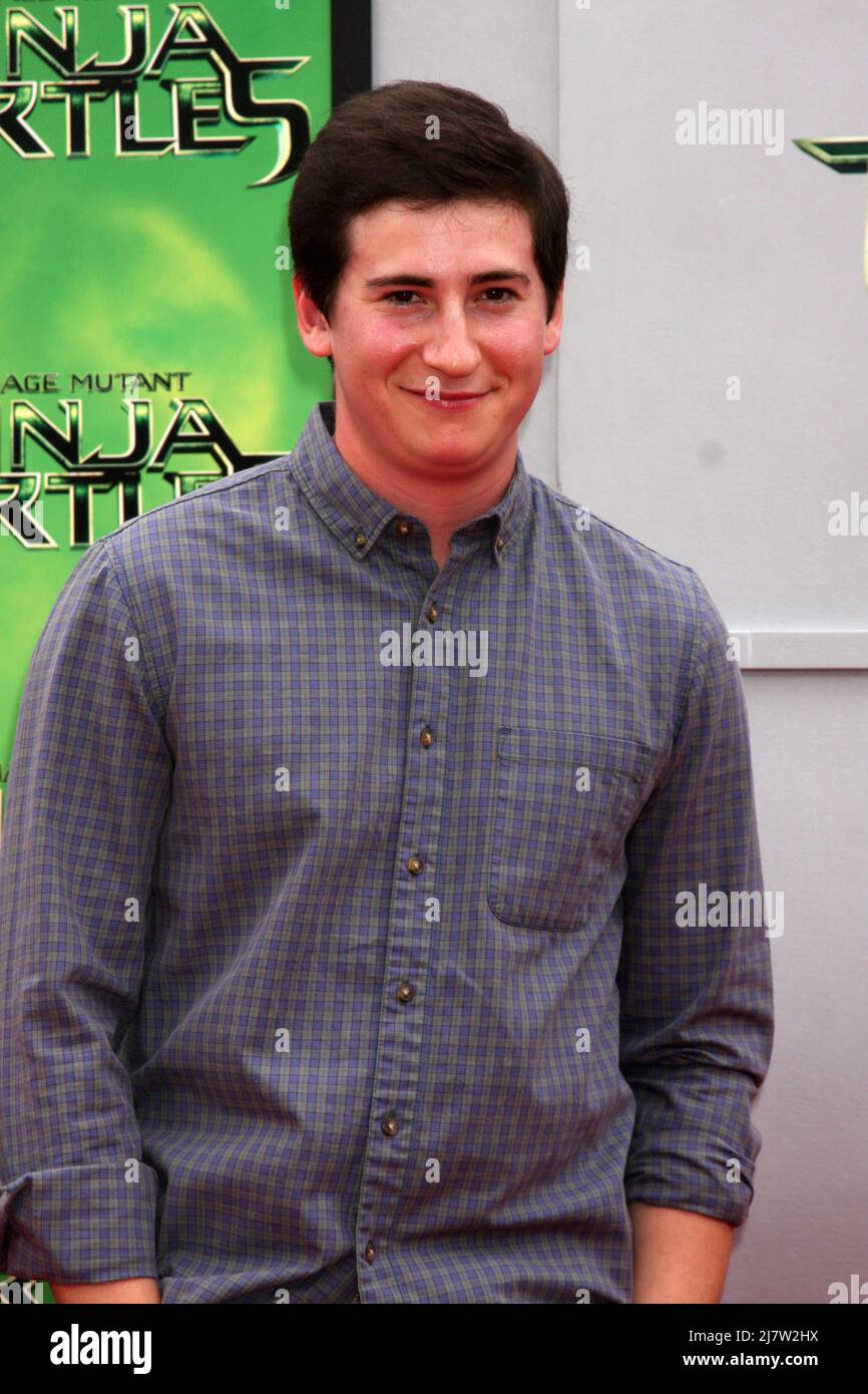 LOS ANGELES - AUG 3: Sam Lerner at the Teenage Mutant Ninja Turtles ...
