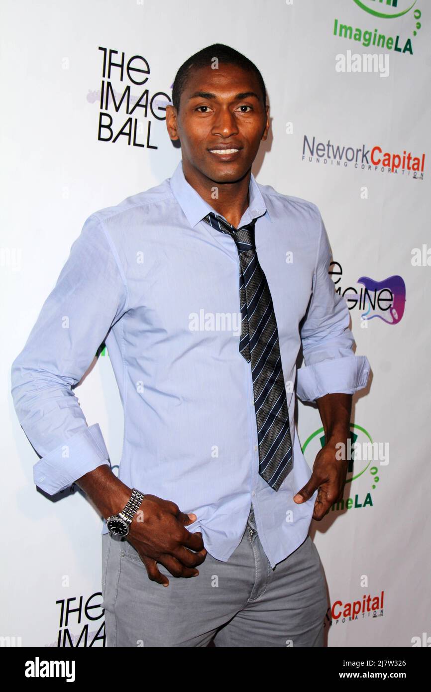 LOS ANGELES - AUG 6: Metta World Peace at the Imagine Ball LA at the ...