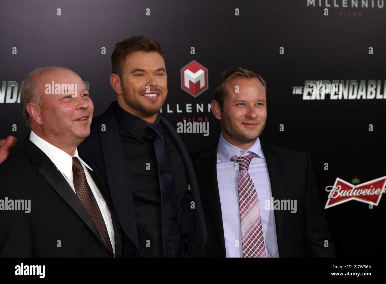 LOS ANGELES - AUG 11: Kellan Lutz, father, brother at the "Expendables ...