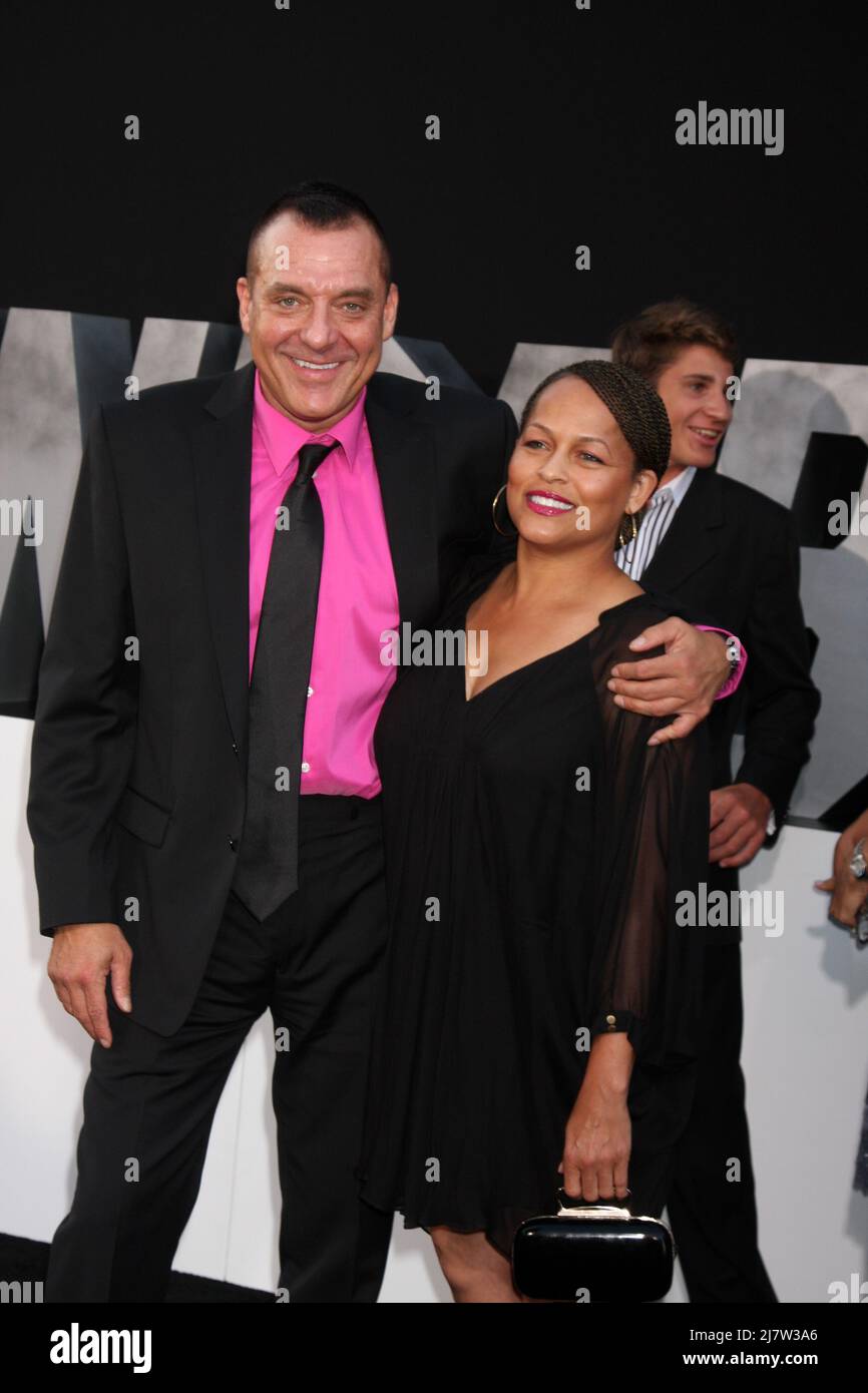 LOS ANGELES - AUG 11: Tom Sizemore, Toni Henderson at the "Expendables ...