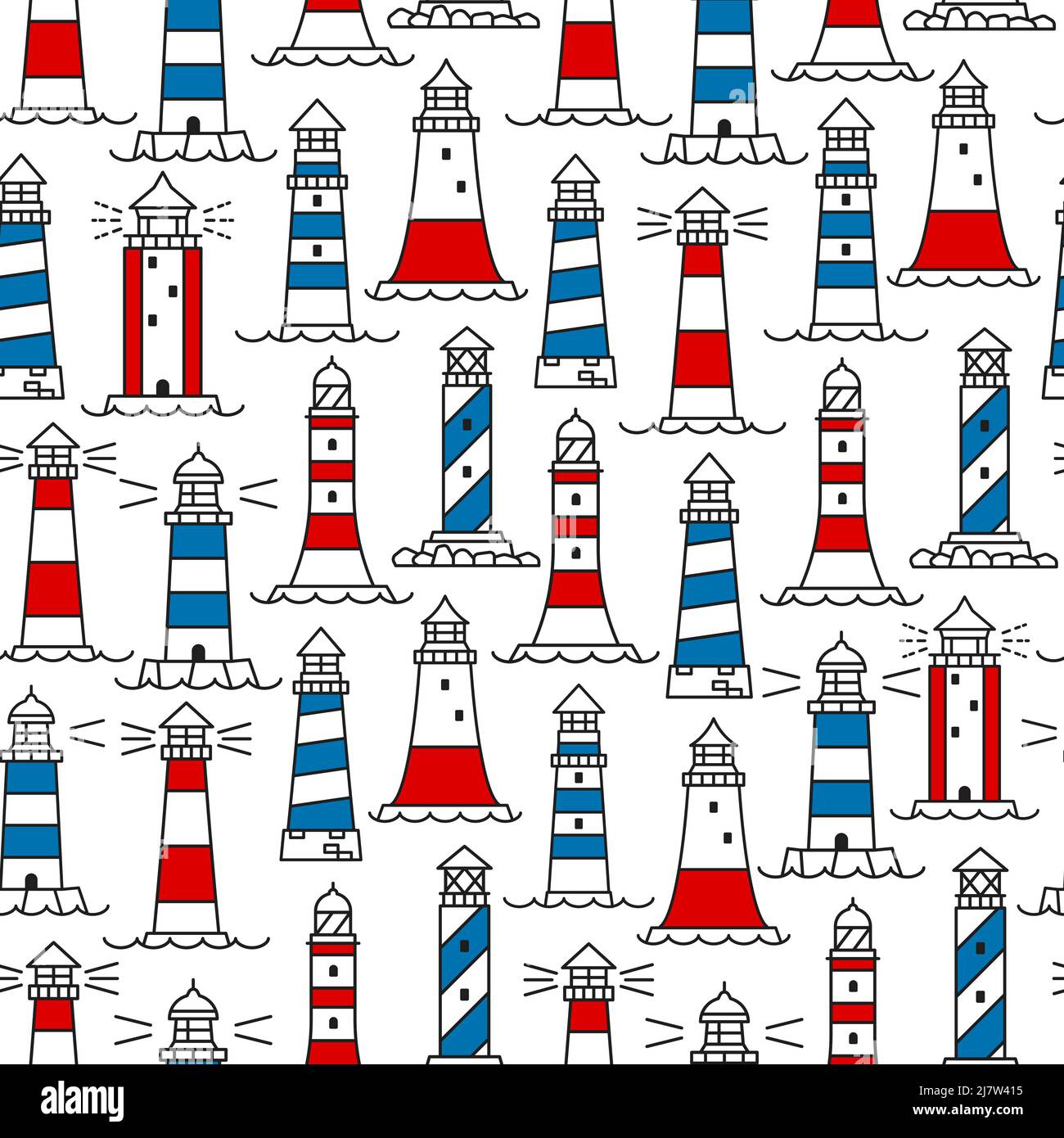 Harbour lighthouses Stock Vector Images - Alamy